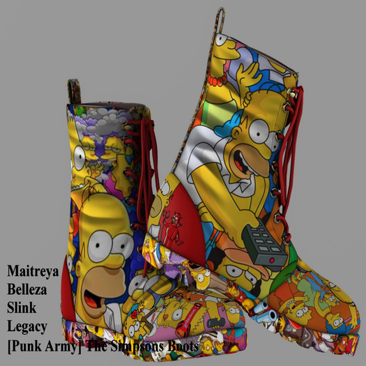 Second Life Marketplace - [Punk Army] The Simpsons Boots